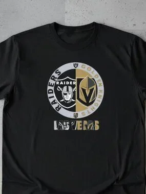 Boutique | Tops | Las Vegas Raiders Golden Knights Mashup Graphic Tee ...